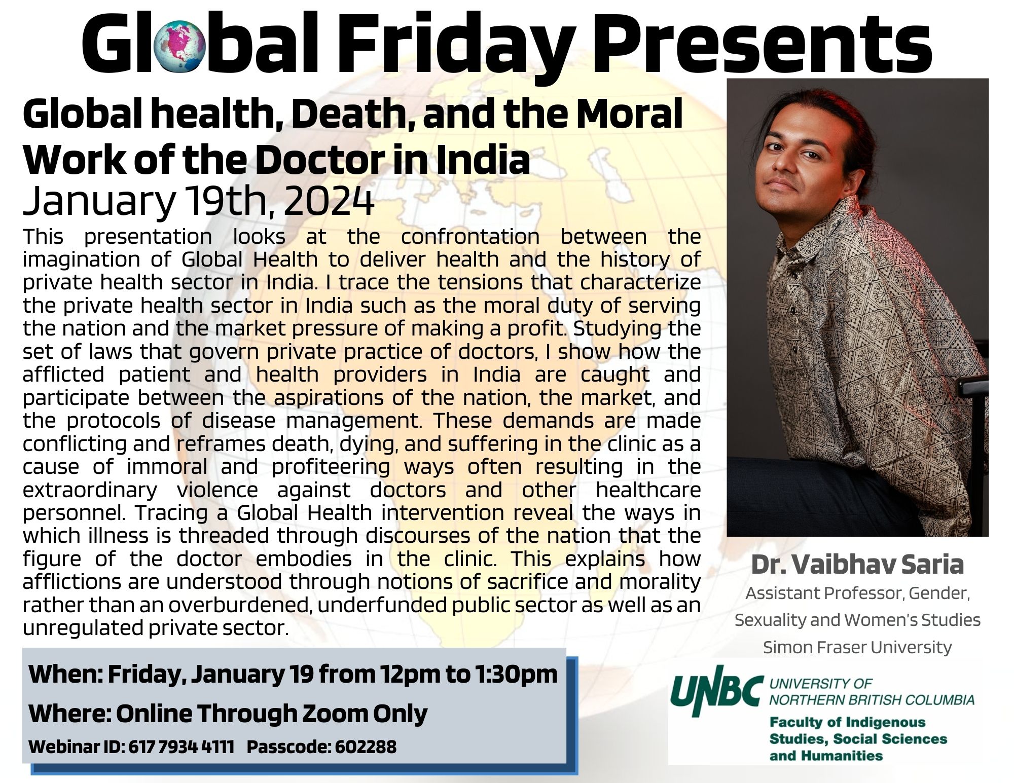 Global health, Death, and the Moral Work of the Doctor in India | UNBC