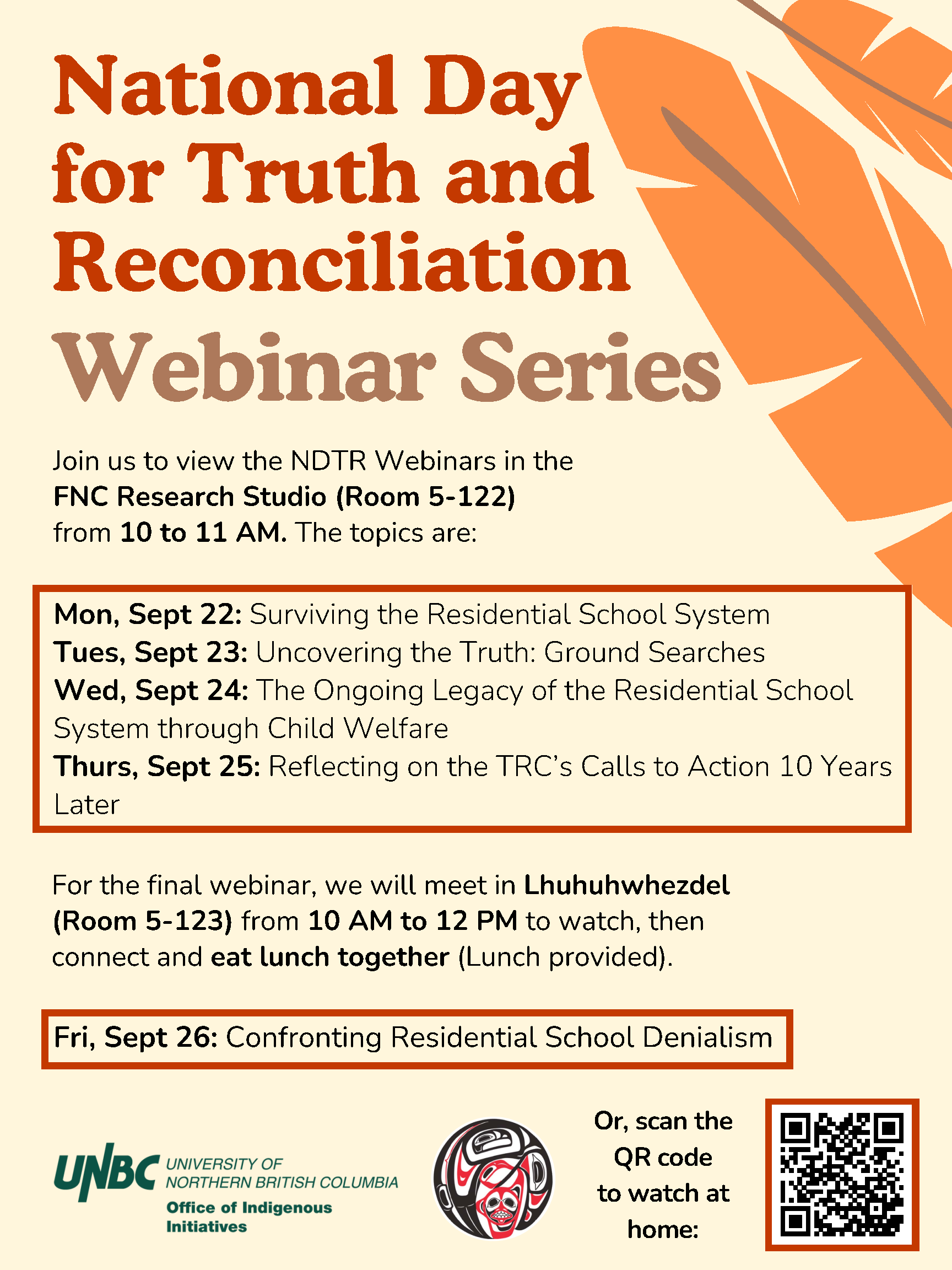 National Day for Truth and Reconciliation Webinar Series | UNBC
