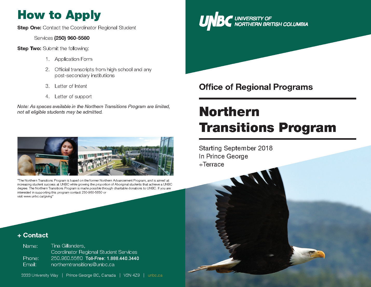 Northern Transitions Program | UNBC