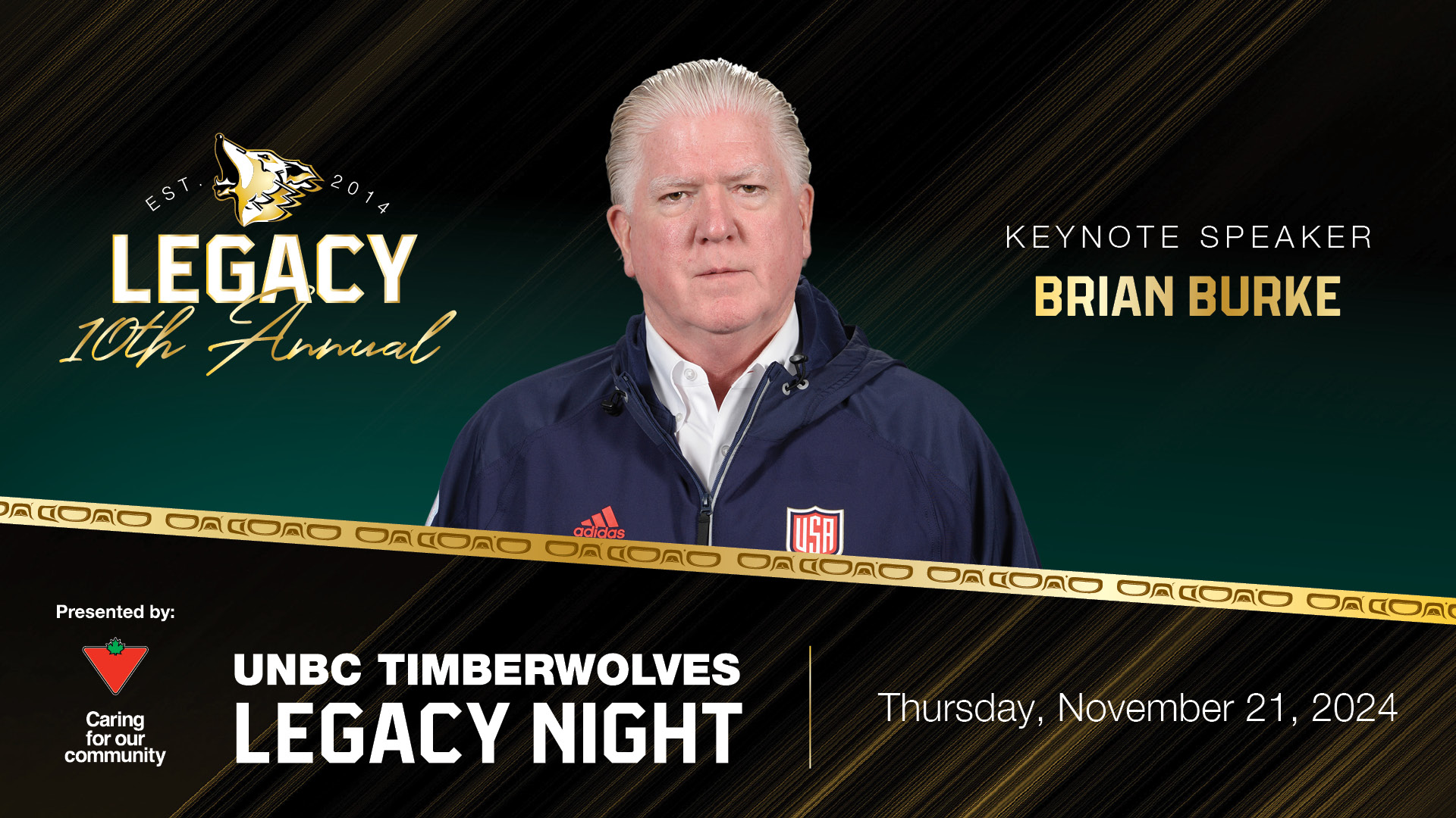 Timberwolves announce Brian Burke as 10th Annual UNBC Legacy Night ...